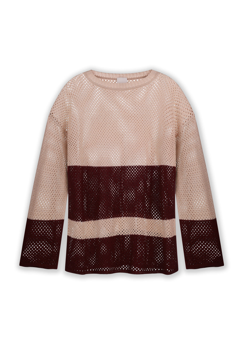 Beige Grid Sweater – iam